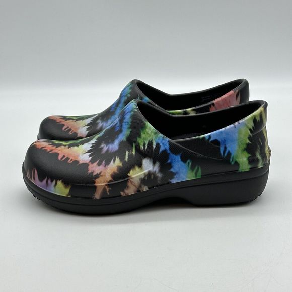 CROCS | Shoes | Crocs Neria Pro Ii Womens Size 7 Black Tie Dye Graphic ...